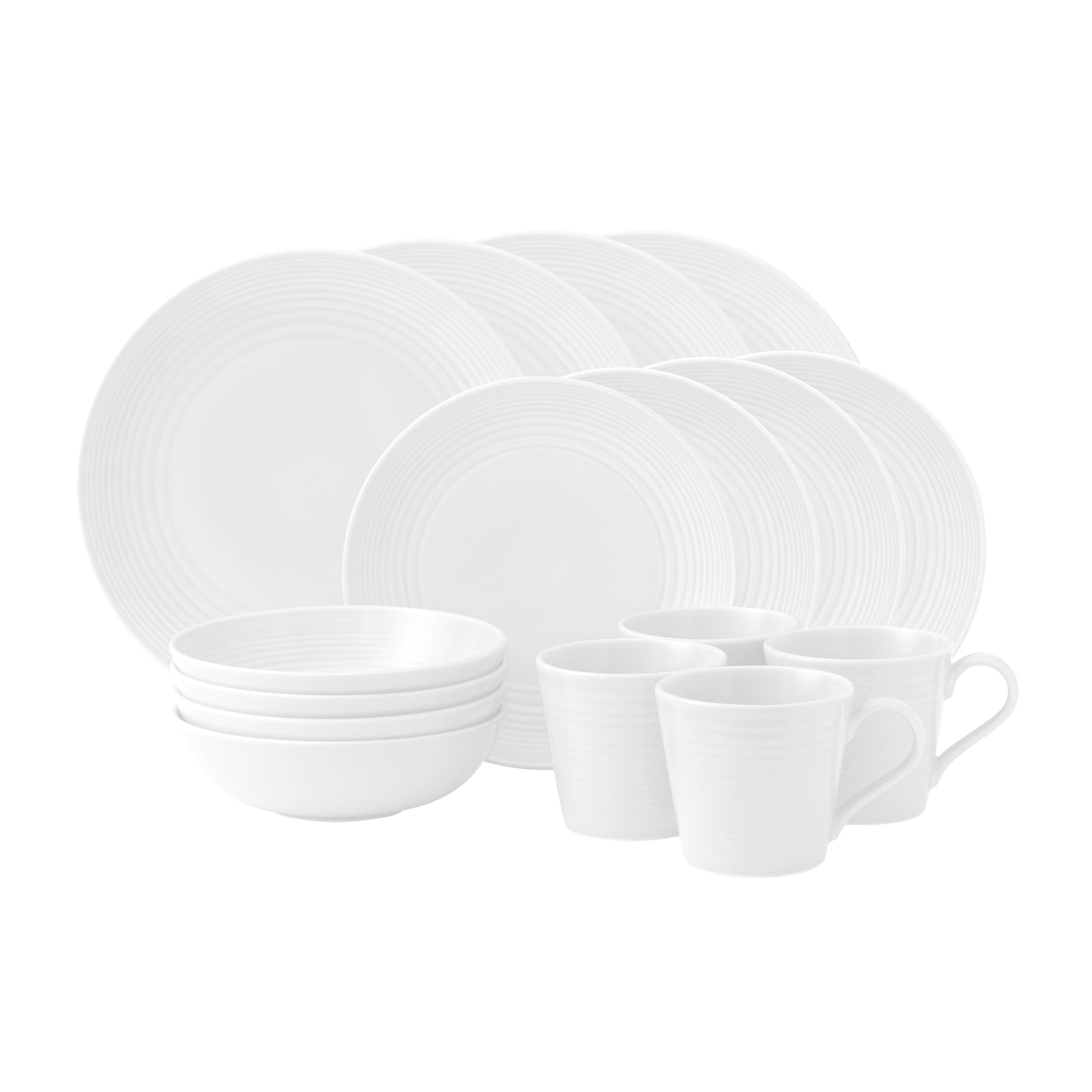 Gordon Ramsay Maze White Dinner Set, 16 piece | Royal Doulton Webstore